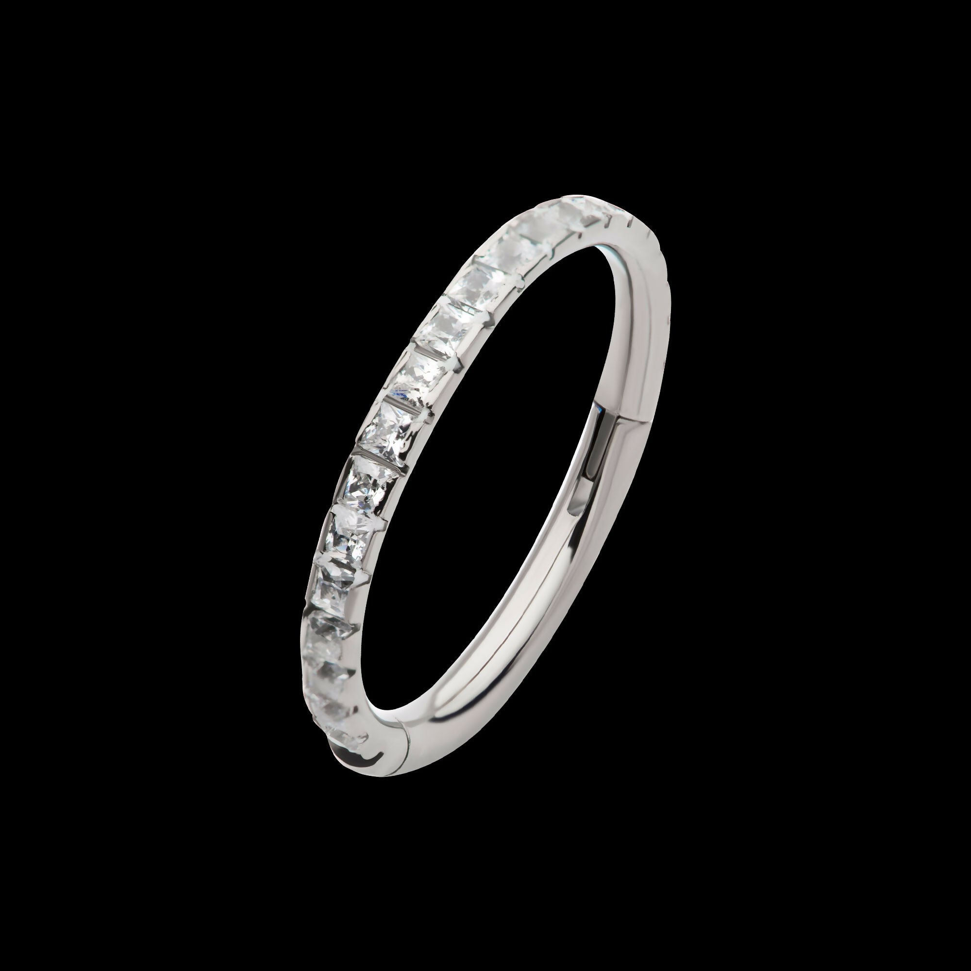 High Polish Titanium Clicker with CZ - Stylish & Durable | Live By The ...